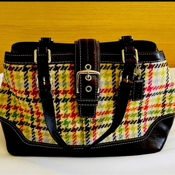 Coach | Bags | Original Beautiful Checkered Coach Purse | Poshmark